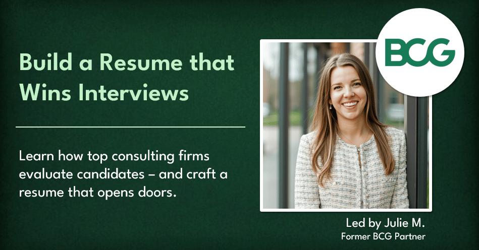 Build a Consulting Resume that Wins Interviews by Julie M. | Leland